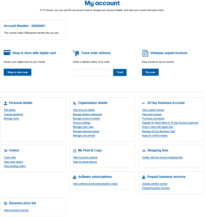 Help Centre - Business Accounts